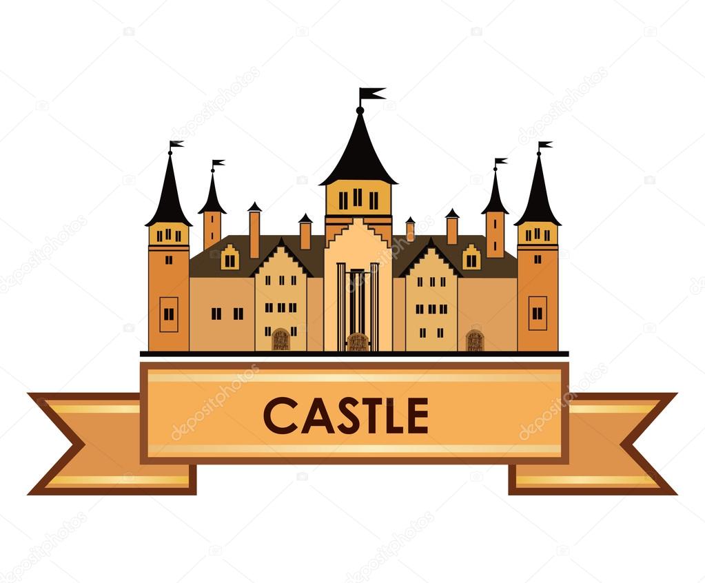 Etiqueta del castillo viejo . Vector de stock por ©YokoDesign 57987341
