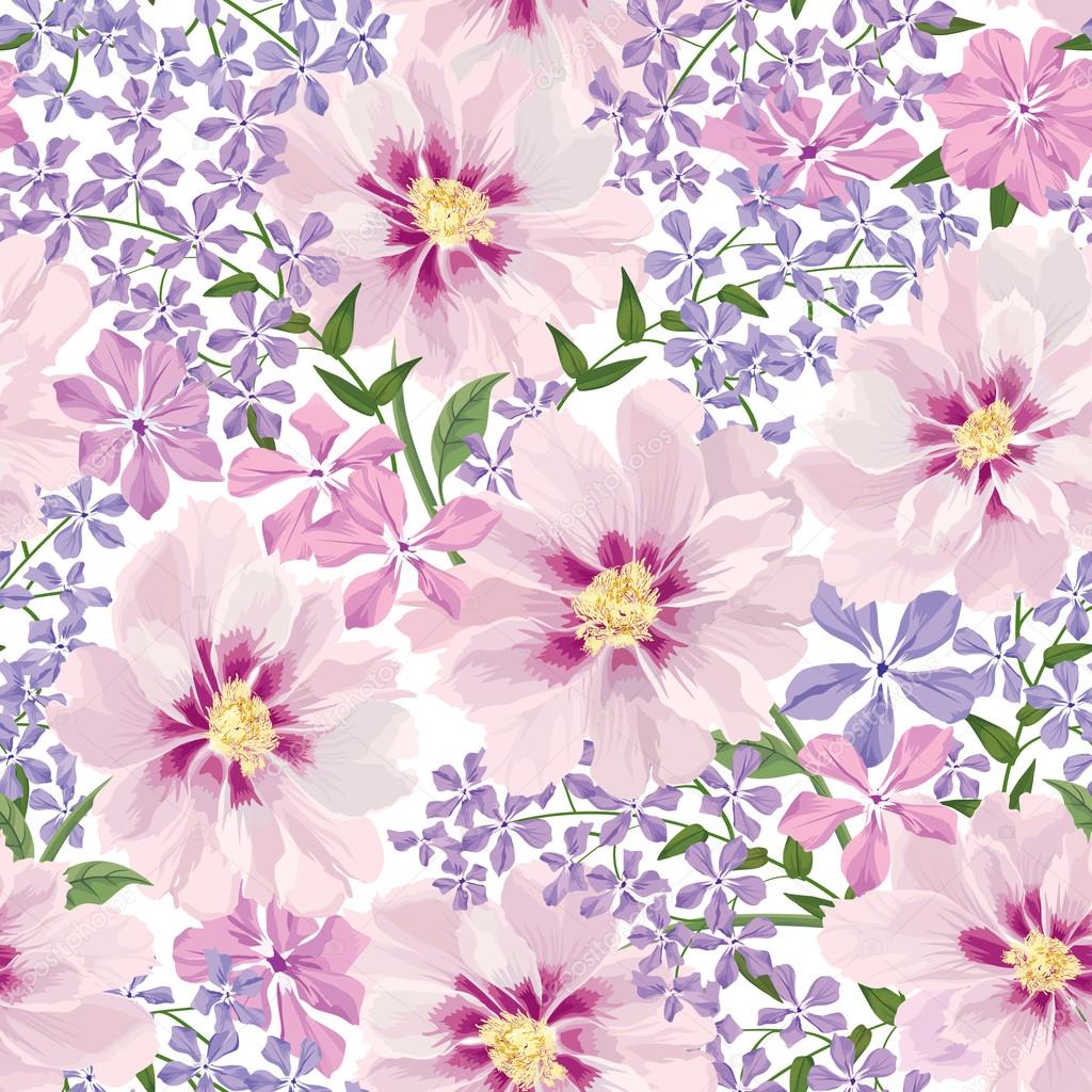Floral seamless pattern. Flower background. Floral seamless texture ...