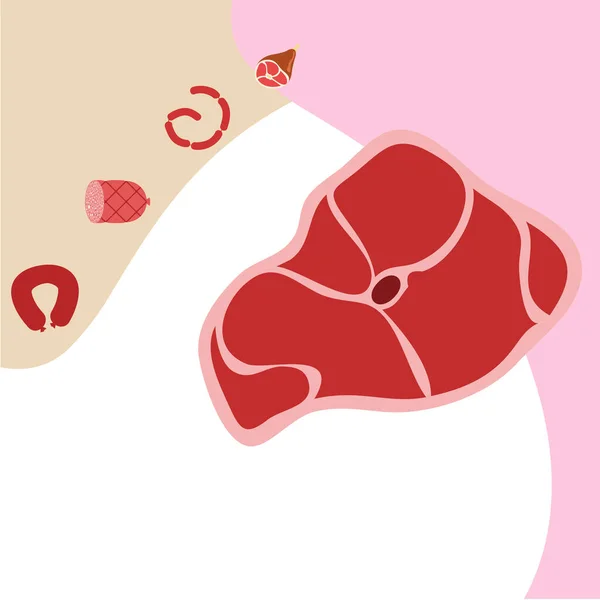 Meat Products Vector Background Digital Wallpaper Stock Vector by ...