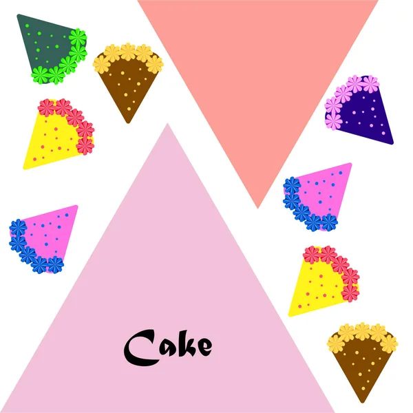 Cake Slices Vector Illustration Background Stock Vector by ©natali7ekim ...