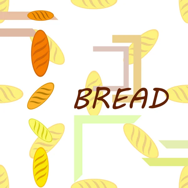 Bakery background. Line graphics. The collection of bread. Bread House ...