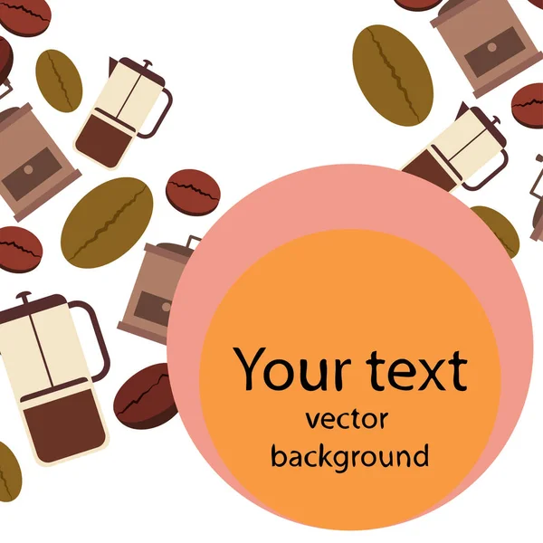 Coffee Illustration Flat Art Vector Background Stock Vector by ...