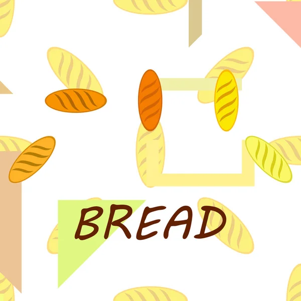 Bakery background. Line graphics. The collection of bread. Bread House. Engraving top view ...