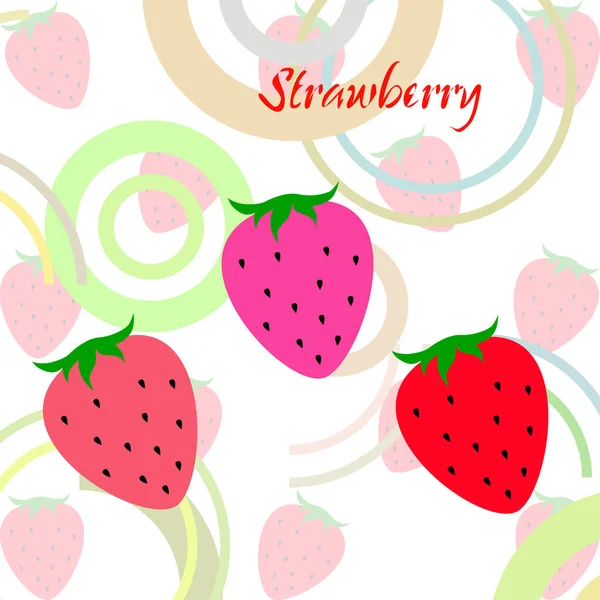 Fresas Vector Fondo Fondo Pantalla Digital Vector de stock #444427982 ...