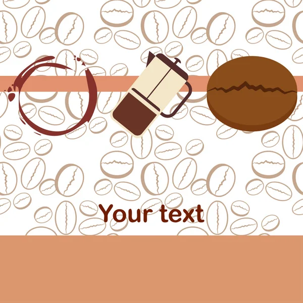 Coffee Illustration Flat Art Vector Background Stock Vector by ...