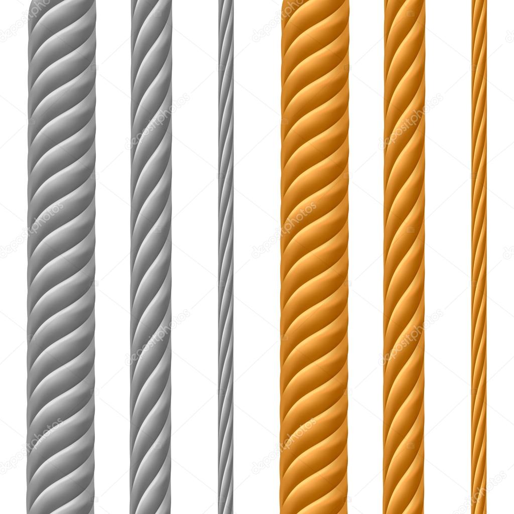 Set of Metal Cables Stock Vector Image by ©valeo6 #80691462