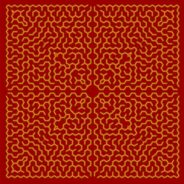 Red labyrinth illustration Vector Art Stock Images | Depositphotos