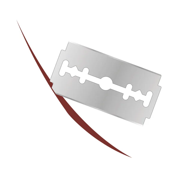 Traditional Double Edge Razor Blade on White Background. Tool for ...