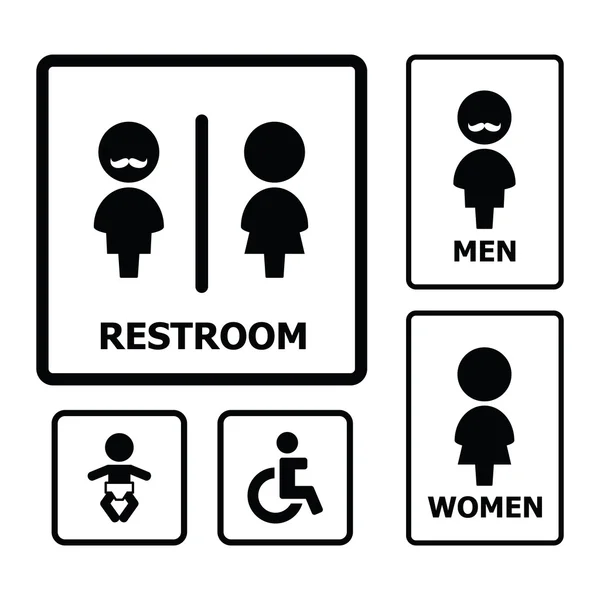 Restroom Sign set Stock Vector by ©Tzubasaz 45296571