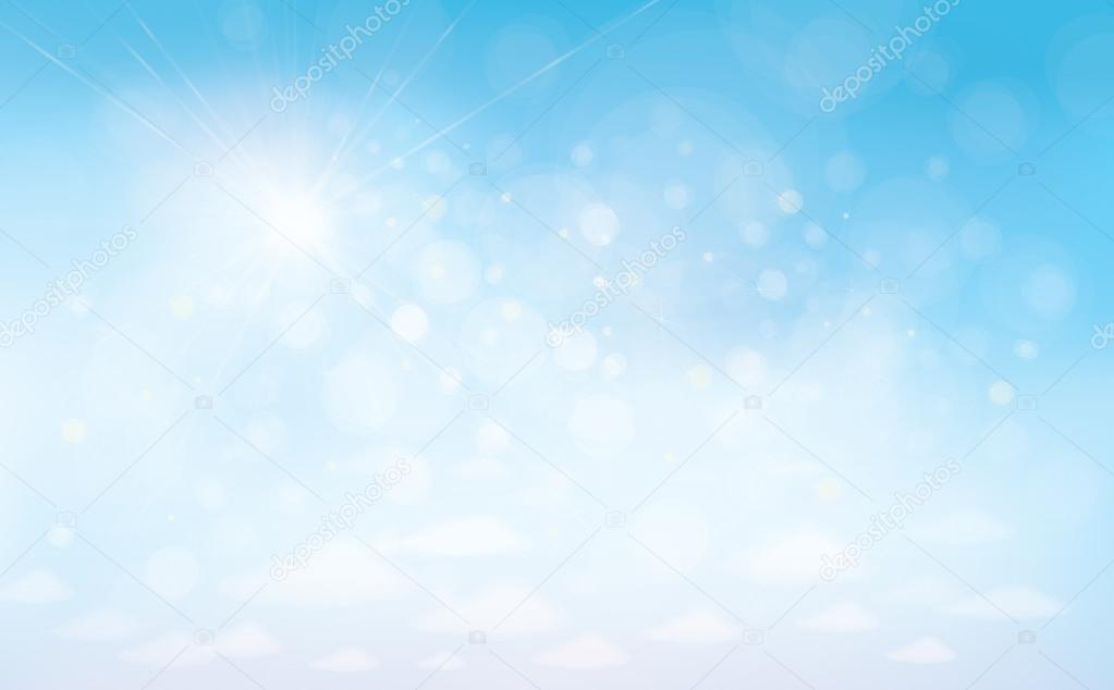 Sunshine blue sky background Stock Vector Image by ©rvika #102223272