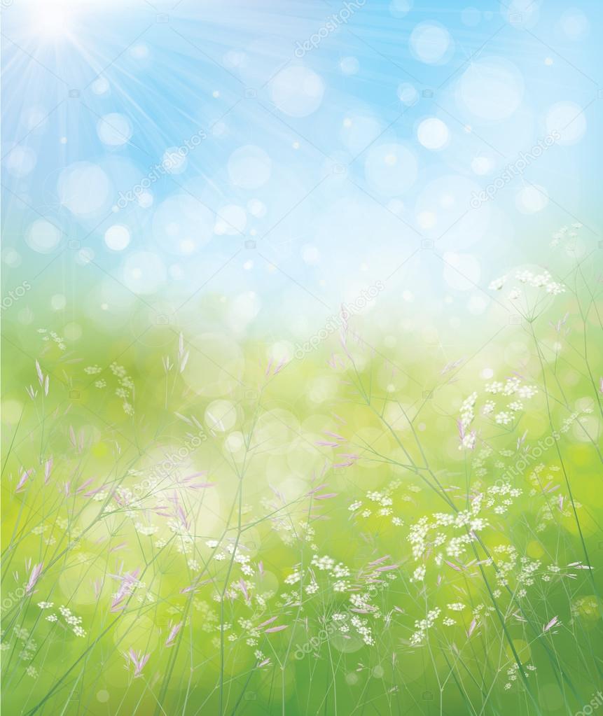 Spring nature background. Stock Vector by ©rvika 60127729