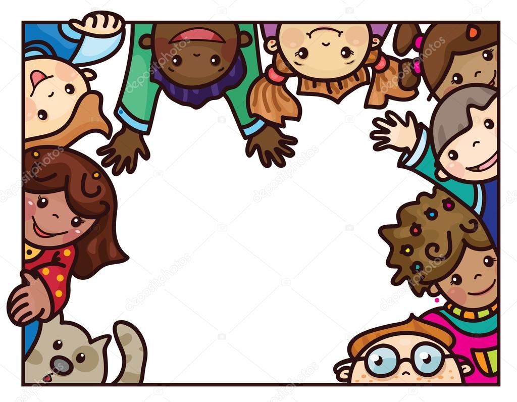 Multi-ethnic kids cartoon Stock Vector Image by ©rvika #71527781