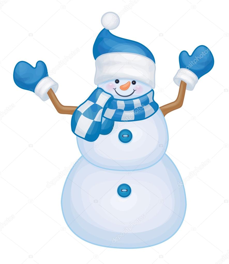 Snowman Mittens Clipart
