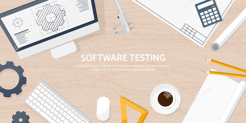 Vector illustration. Engineering and architecture. Computer. Drawing ...