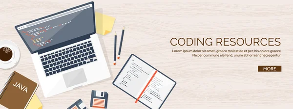 Programming,coding. Flat computing background. Code, hardware,software. Web development. Search ...