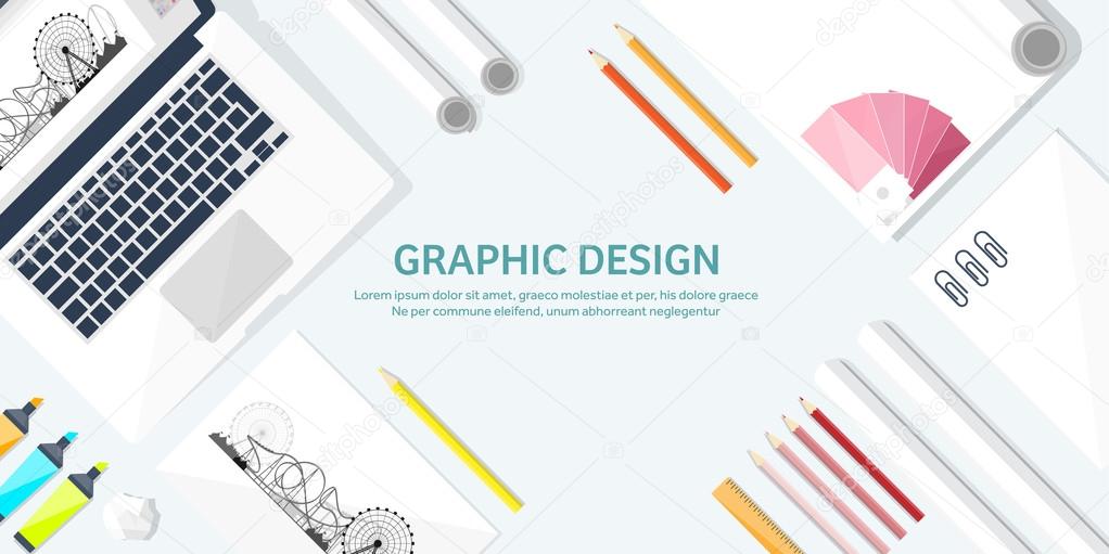 Graphic web design. Drawing and painting. Development. Illustration ...