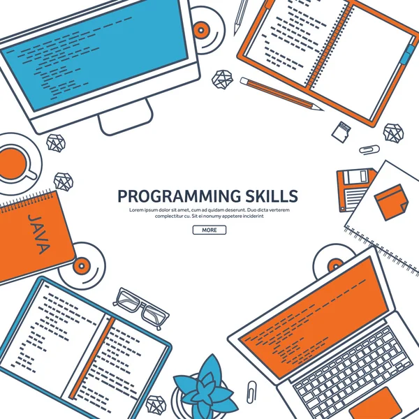 Lined programming,coding. Outline Flat computing background. Code, hardware,software. Web ...