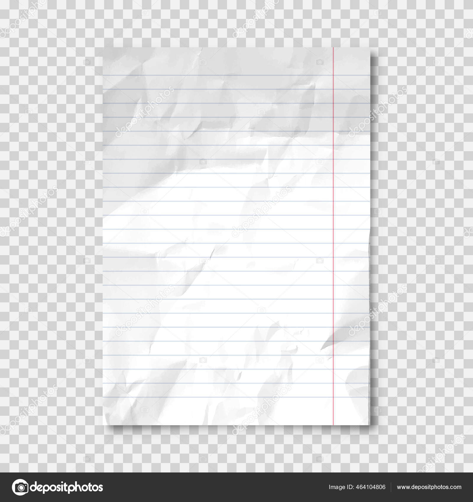 Crumpled Paper Transparent Background