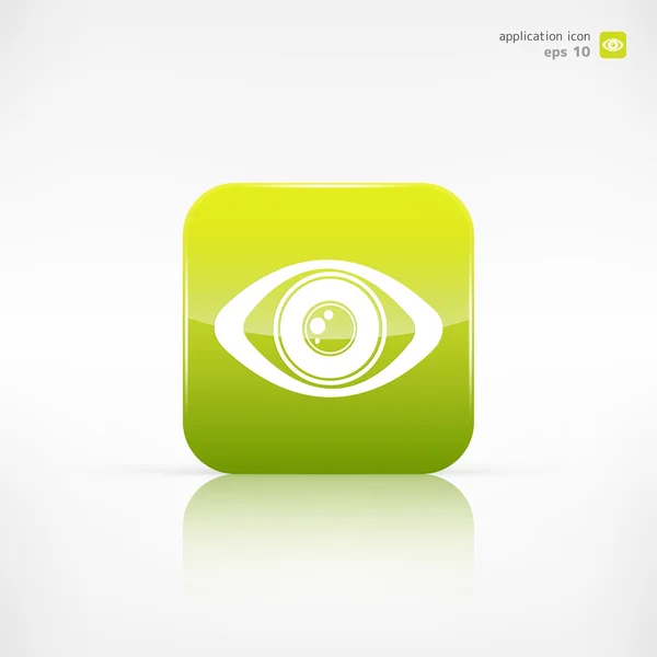 Eye icon, human eye symbol.Triangle background. Stock Vector by ©floral ...