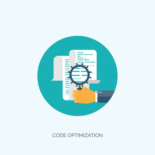 Vector illustration. Flat computing background. Programming,coding. Web ...