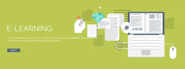 Vector illustration. Flat study backgrounds set. Education and online ...