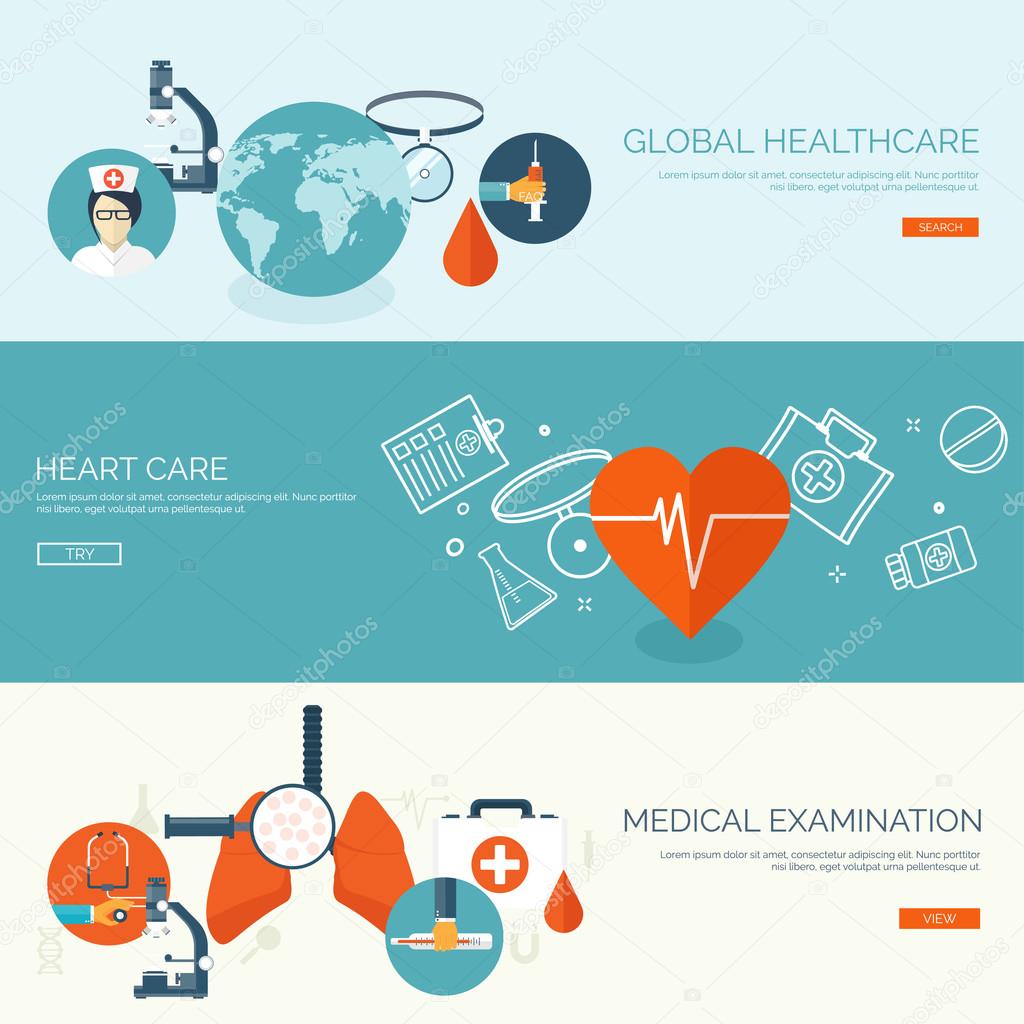 Vector illustration. Flat medical background. Health care ,first aid ...