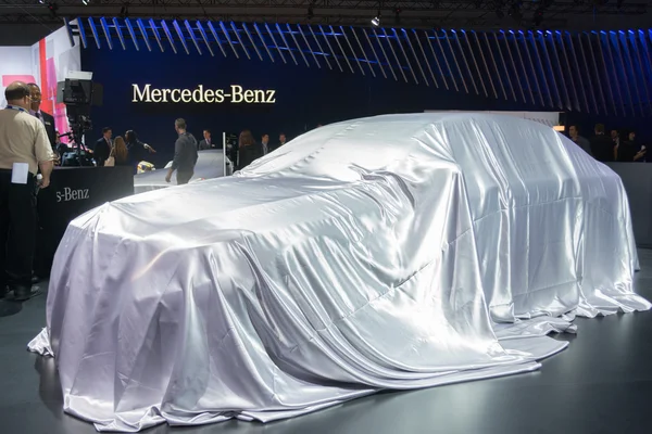 Mercedes-Benz press conference to debut car - Stock Image - Everypixel