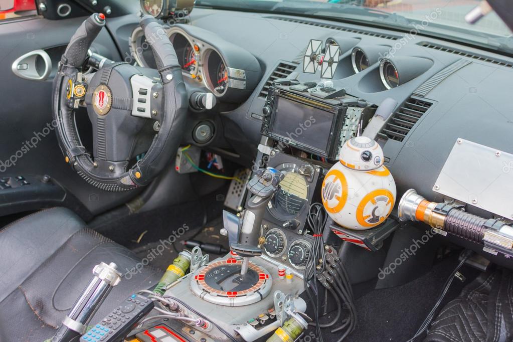 Star Wars custom interior car on display — Stock Editorial Photo ...