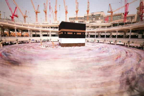 Mosque Kaaba Mecca Largest Mosque World Kaaba Same Time Million — Stock ...