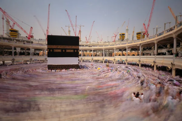 Mosque Kaaba Mecca Largest Mosque World Kaaba Same Time Million — Stock ...