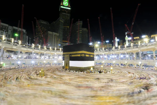 Mosque Kaaba Mecca Largest Mosque World Kaaba Same Time Million Stock ...