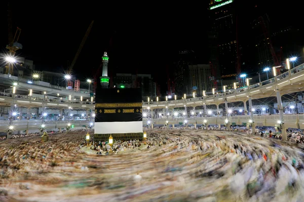 Mosque Kaaba Mecca Largest Mosque World Kaaba Same Time Million Stock ...