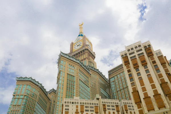 Holy Place Muslims Entrance Gate Minarets Kaaba Saudi Arabia – Stock ...