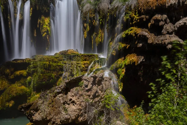 Yerkopru Waterfall Famous Waterfall Located Goksu River Hadim District ...