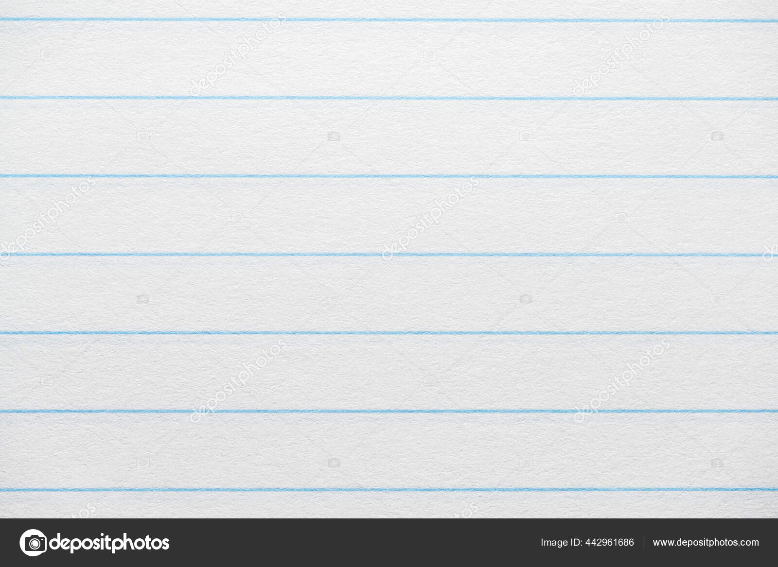 Blank Lined Paper Texture Macro Shot Empty Page Blue Lines — Stock ...