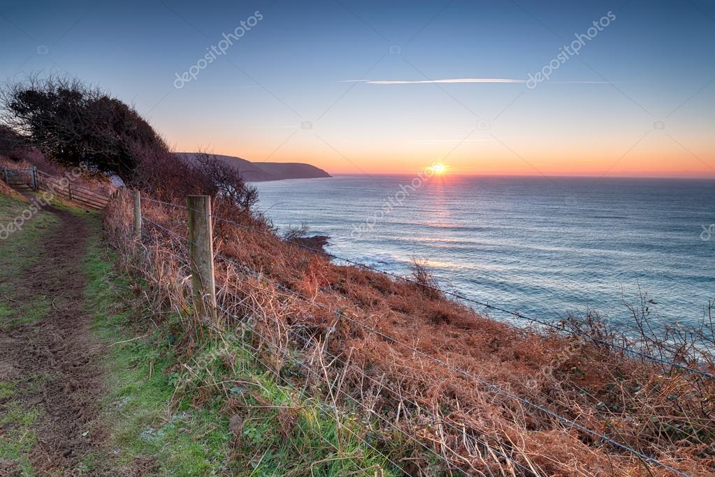 South West Coast Path at Lantivet Bay — Stock Photo © flotsom #64751897