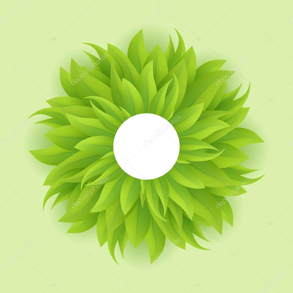 Green grass circle, vector Stock Vector Image by ©asakosakura #71486451