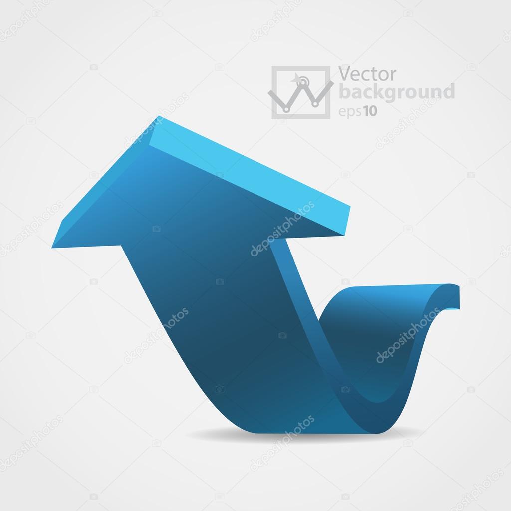 Vector illustration of 3d arrow Stock Vector Image by ©asakosakura ...
