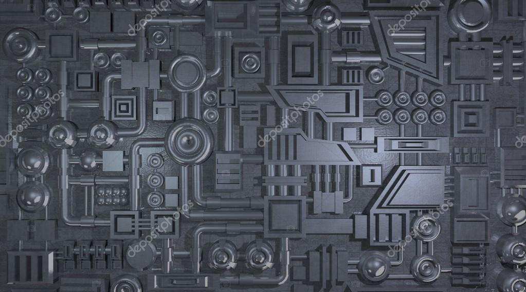 Metal electronic details texture — Stock Photo © RuslanLarin #63439565