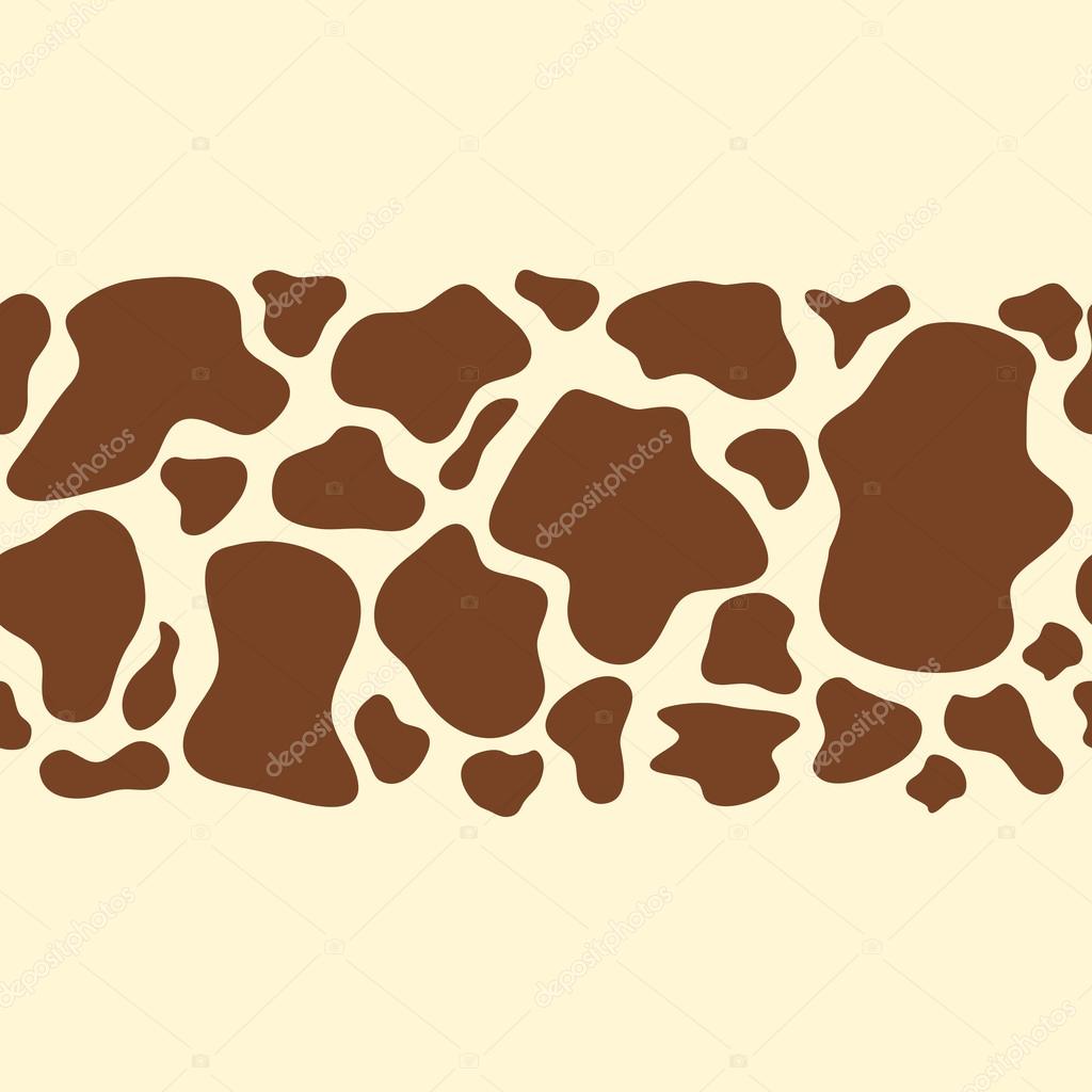 Brown Cow Print Background