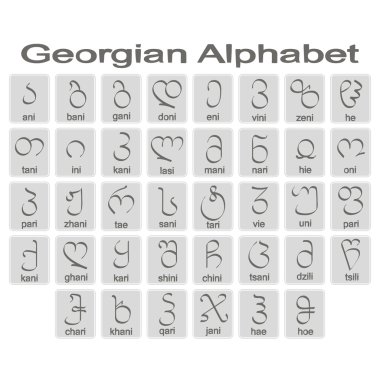 Georgia Font Regular Style Alphabet Letters Vector Art File Instant ...