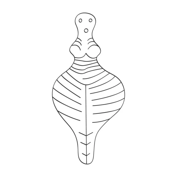 icono de vector con el símbolo antropomórfico ritual de la cultura ...