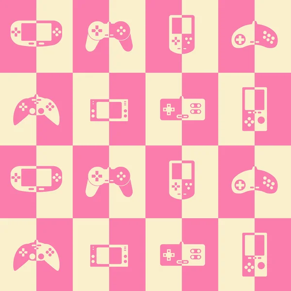 Seamless background with game consoles Stock Vector by ©drutska 70848449