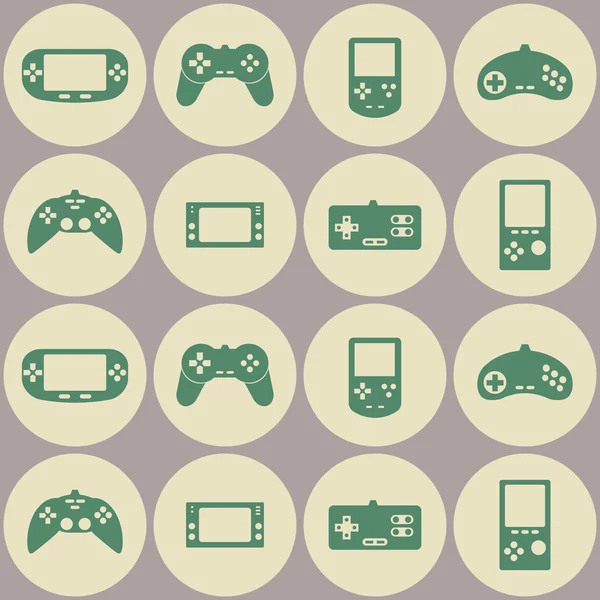 Seamless background with game consoles Stock Vector Image by ©drutska ...