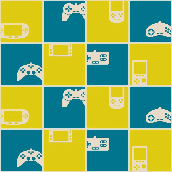 Seamless background with game consoles Stock Vector Image by ©drutska ...
