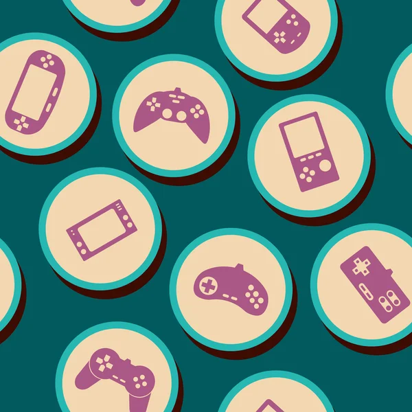 Seamless background with game consoles Stock Vector Image by ©drutska ...