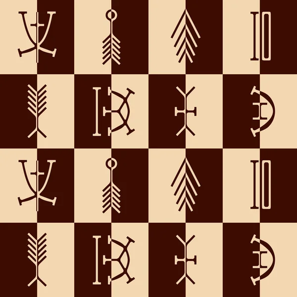 Seamless background with nsibidi symbols Stock Vector by ©drutska 70919471