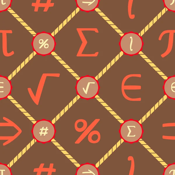 Seamless background with mathematical symbols Stock Vector by ©drutska ...
