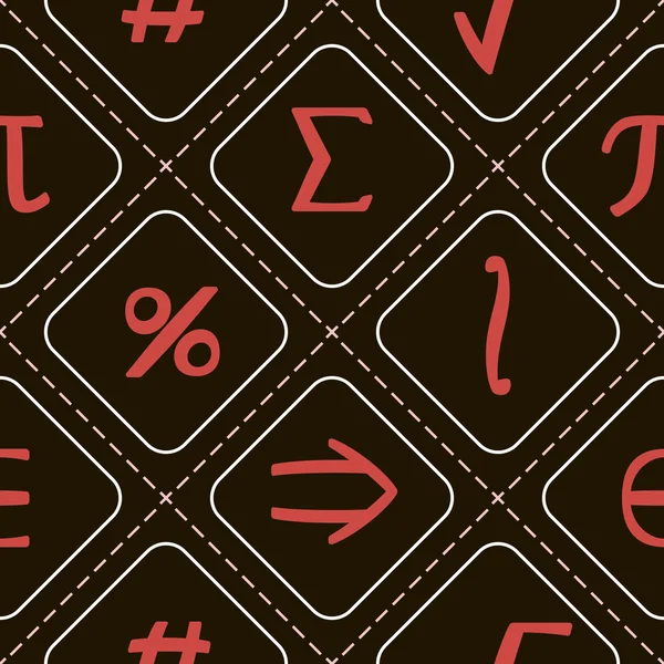 Seamless background with mathematical symbols Stock Vector Image by ...