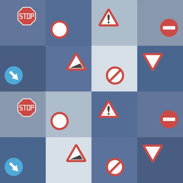 Seamless background with traffic signs Stock Vector Image by ©drutska ...